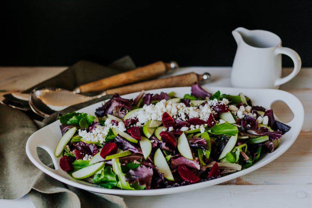 Apple Beet Salad w/ Candied Pecans | A-Yo Kitchen