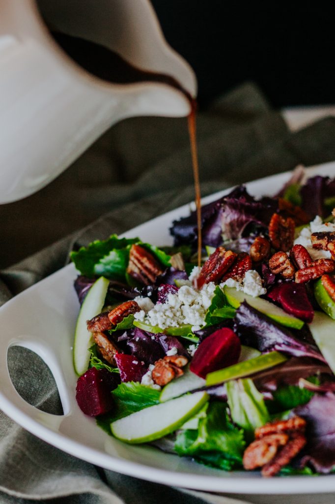 Apple Beet Salad w/ Candied Pecans | A-Yo Kitchen