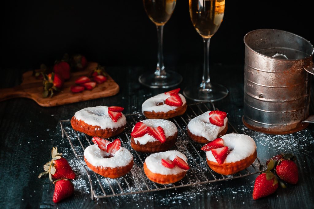 Strawberry Champagne Donuts | A-Yo Kitchen