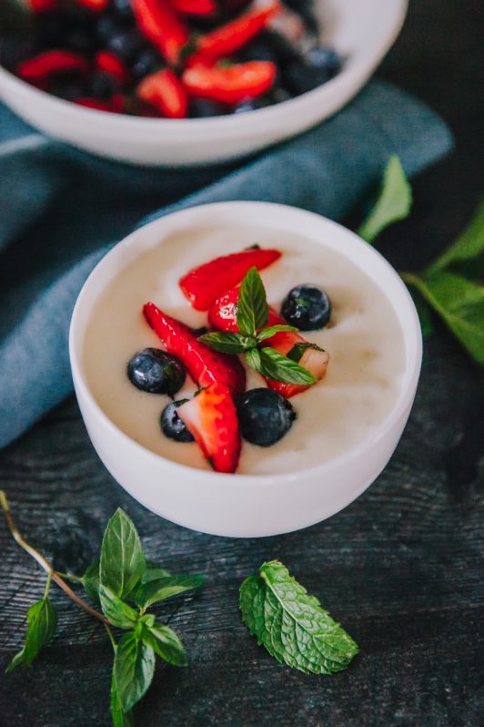 Old-Fashioned Tapioca Pudding with Berries | A-Yo Kitchen